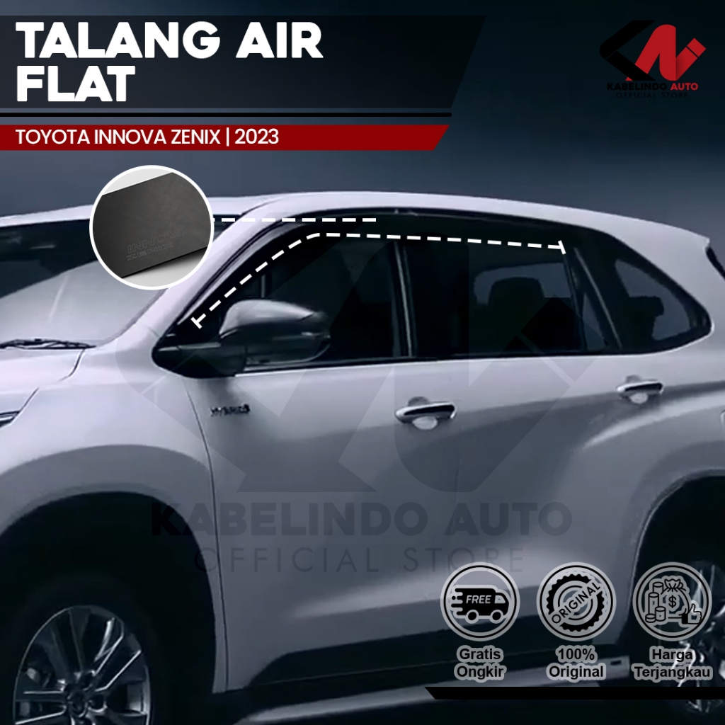 Jual Talang Air Mobil TOYOTA Innova Zenix 2023 Model Flat Rata 4 Pintu ...