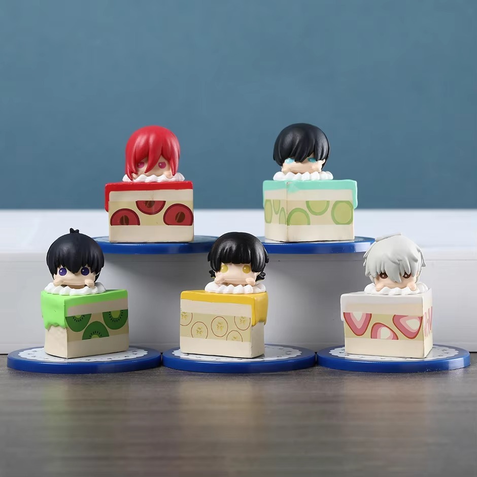Jual Mini Figure Blue Lock Kue Tart Cake Pajangan Kawaii Chibi Cute ...