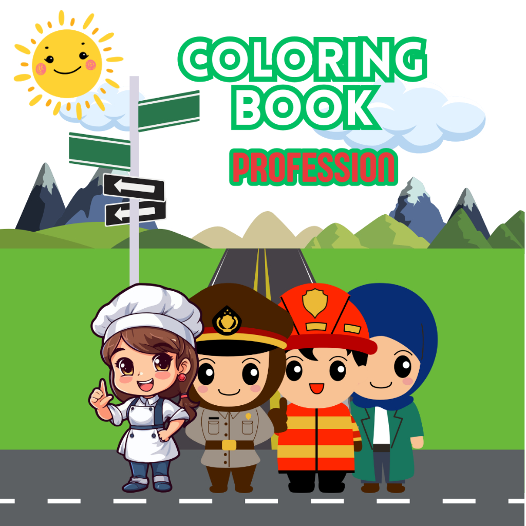 Jual Buku mewarnai karakter profesi | Shopee Indonesia