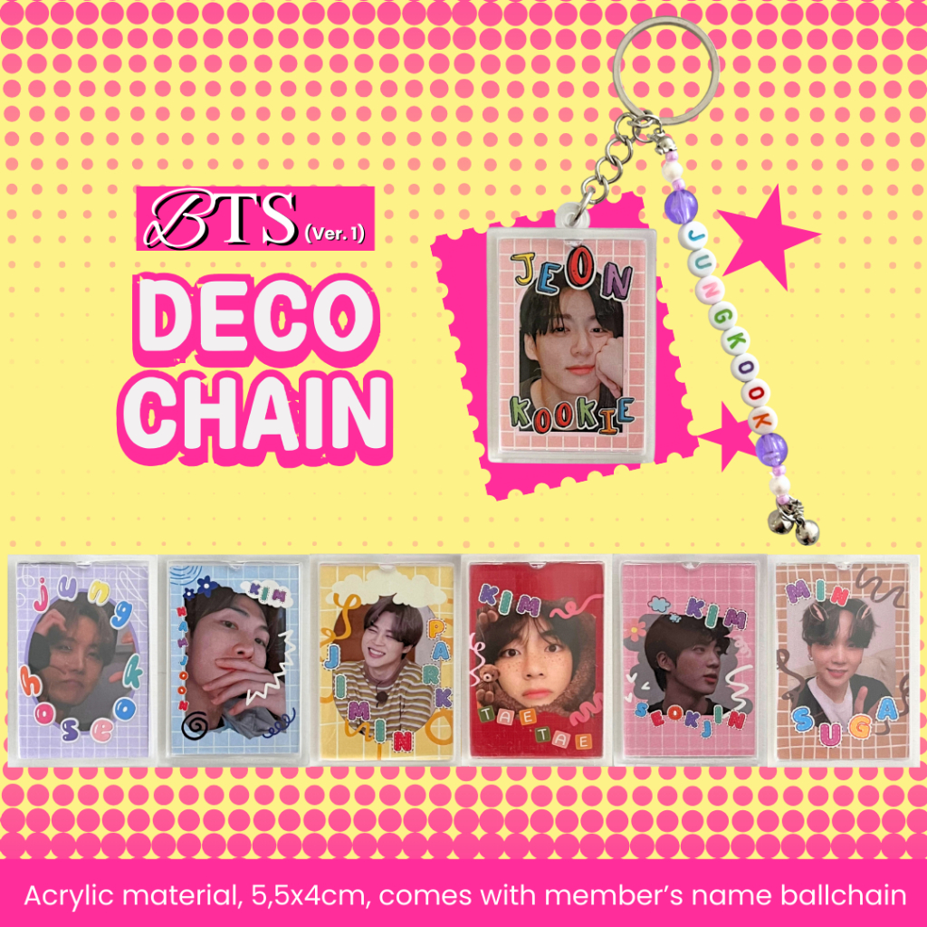 Jual DECO CHAIN BTS - KEYCHAIN KPOP BTS/BANGTAN | Shopee Indonesia