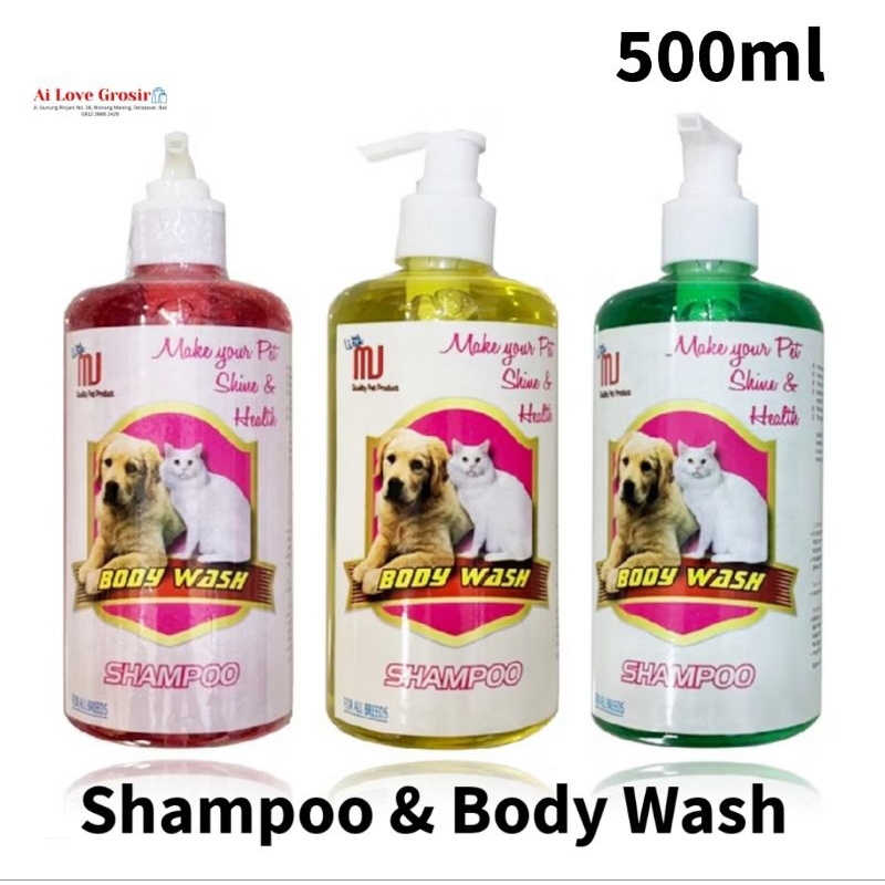 Jual Shampoo Anjing Kucing dan Body Wash MJ 500ml | Shopee Indonesia