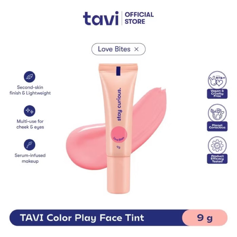 Jual TAVI 3-in-1 Color Play Face Tint 9g (Tavi Cream Blush / Blush On ...