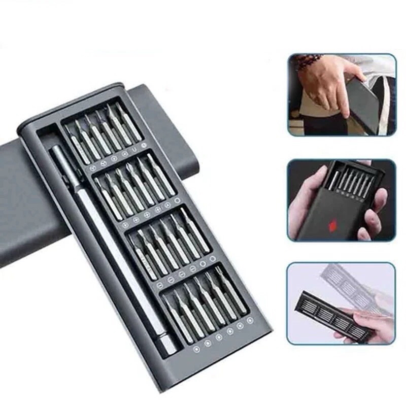 Jual (24 IN 1) OBENG SET ISI 24 MATA OBENG MULTIFUNGSI HP HANDPHONE KECIL 24IN1 MAGNETIC MAGNET ...