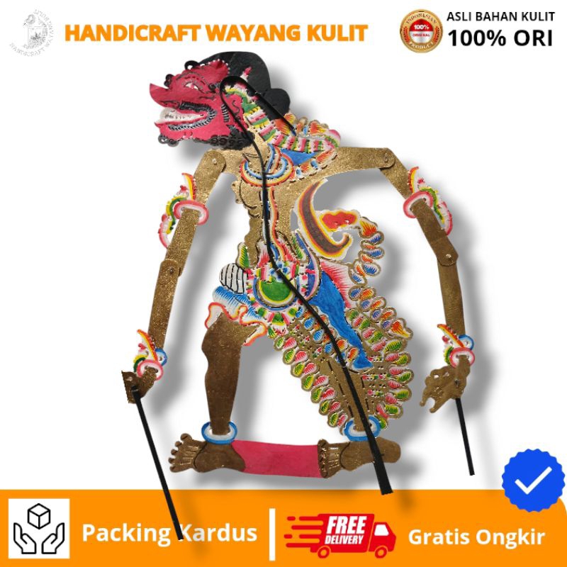 Jual HANDICRAFT WAYANG KULIT | WAYANG CAKIL -+ 55 CM WAYANG KULIT ...