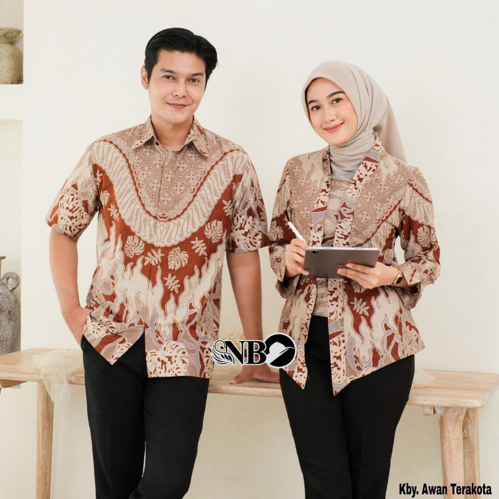 Jual Baju Batik Couple Blus Batik Kebaya Modern Terbaru Juragan Batik Katun Halus | Shopee Indonesia