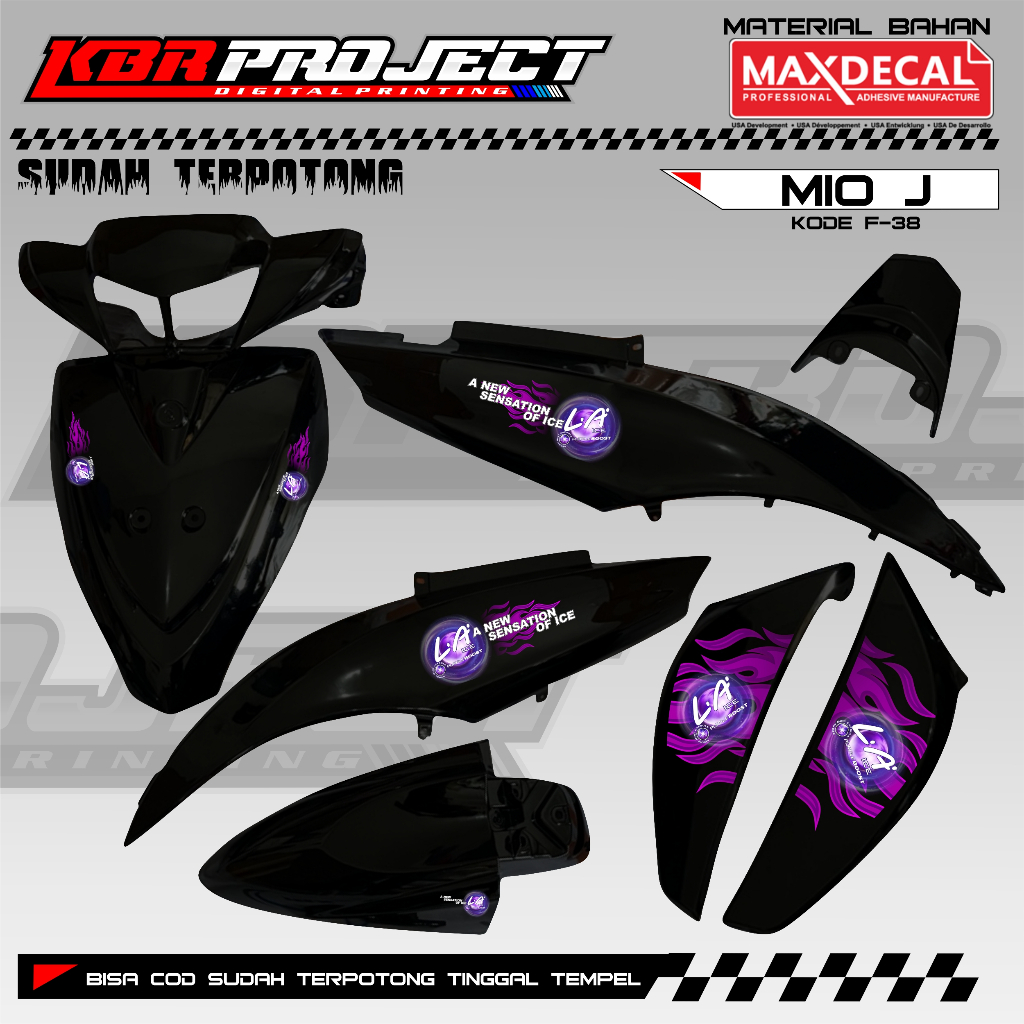 Jual (MIO J) STIKER STRIPING PREMIUM MIO J STIKER MOTOR YAMAHA DESAIN ...