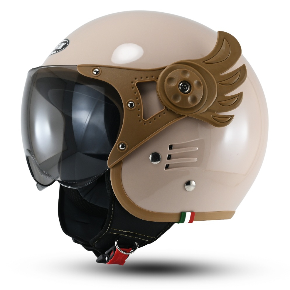 Jual Helm Rsix Retro Pilot Italy Gundala Helem Bogo Cowok Cewek SNI ...