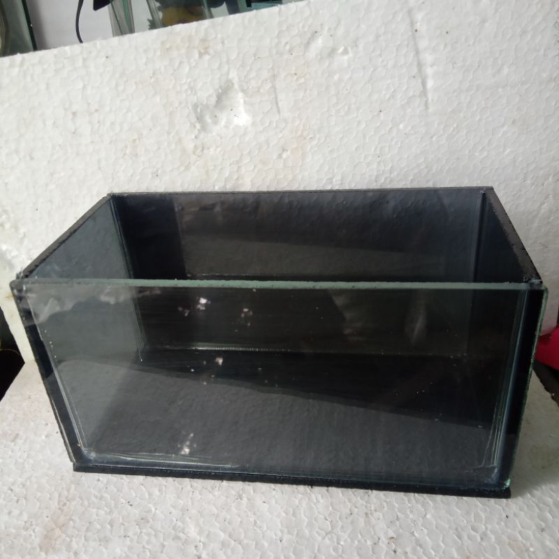 Jual aquarium mini 20x10x10 full hitam soliter cupang soliter mini ...