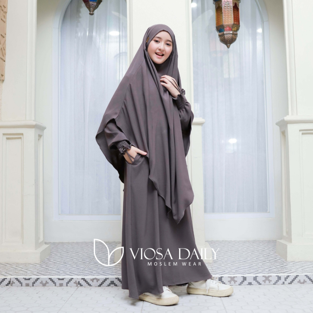 Jual MINA KIDS Set Abaya French Khimar Anak Perempuan Usia 1 - 6 Tahun ...