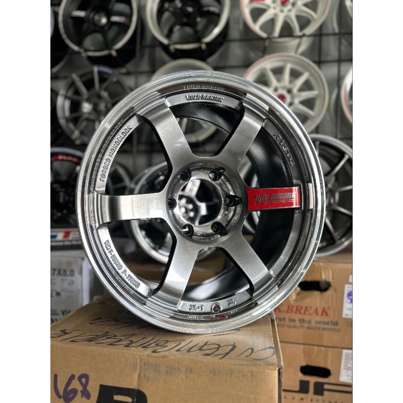 Jual velg mobil te37 SL r18 hyper black lip polish pcd 6x139, 7 kondisi baru | Shopee Indonesia