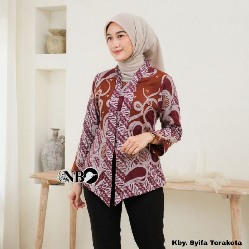 Jual Baju Batik Wanita Modern Terbaru Model Kebaya Atasan Batik Wanita ...