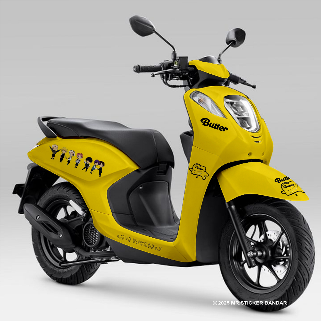 Jual Decal Honda Genio Full Body Custom Design Free Striping Full ...