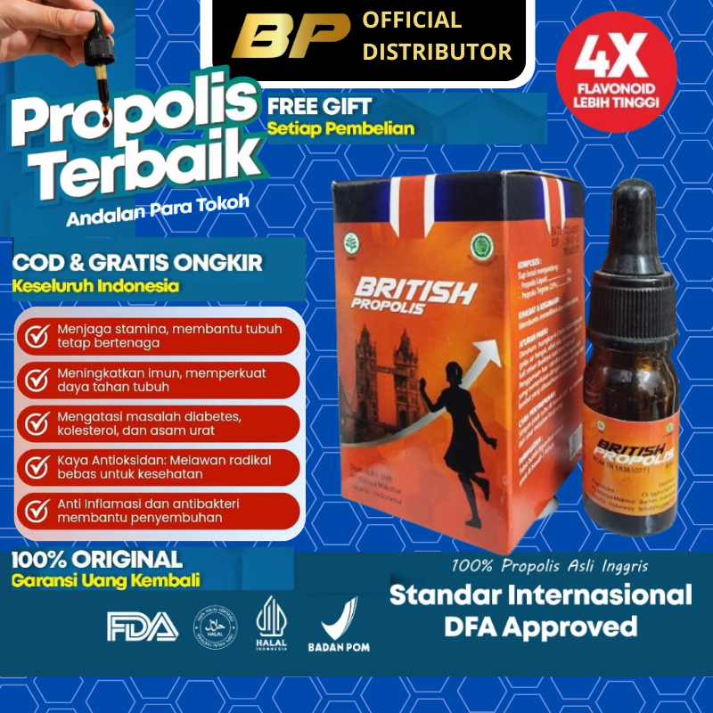 Jual British Propolis Obat Batuk Flu Demam Sakit Kepala Meriang ...