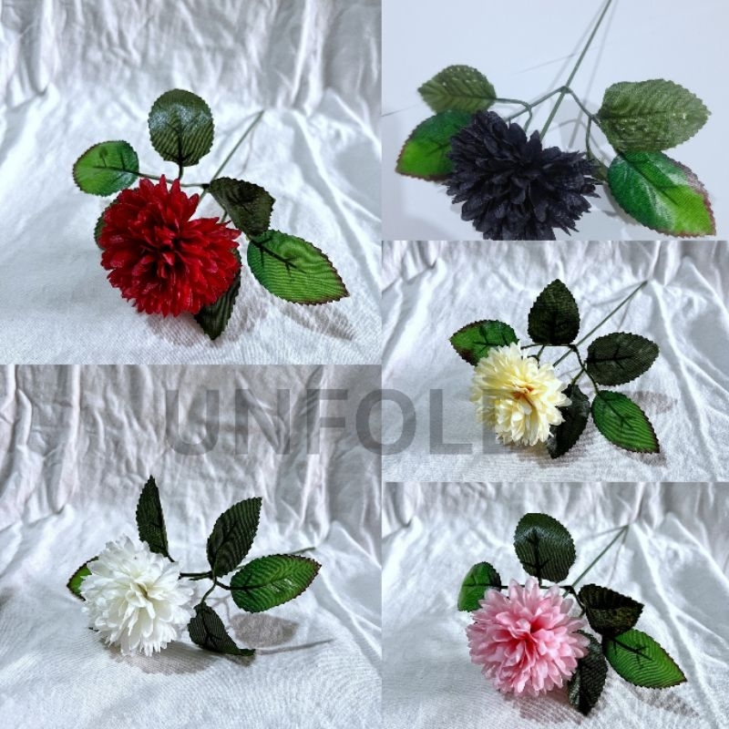 Jual Bunga Pompom Artificial 1 Tangkai Hias Dekorasi/ Bunga Dandelion ...