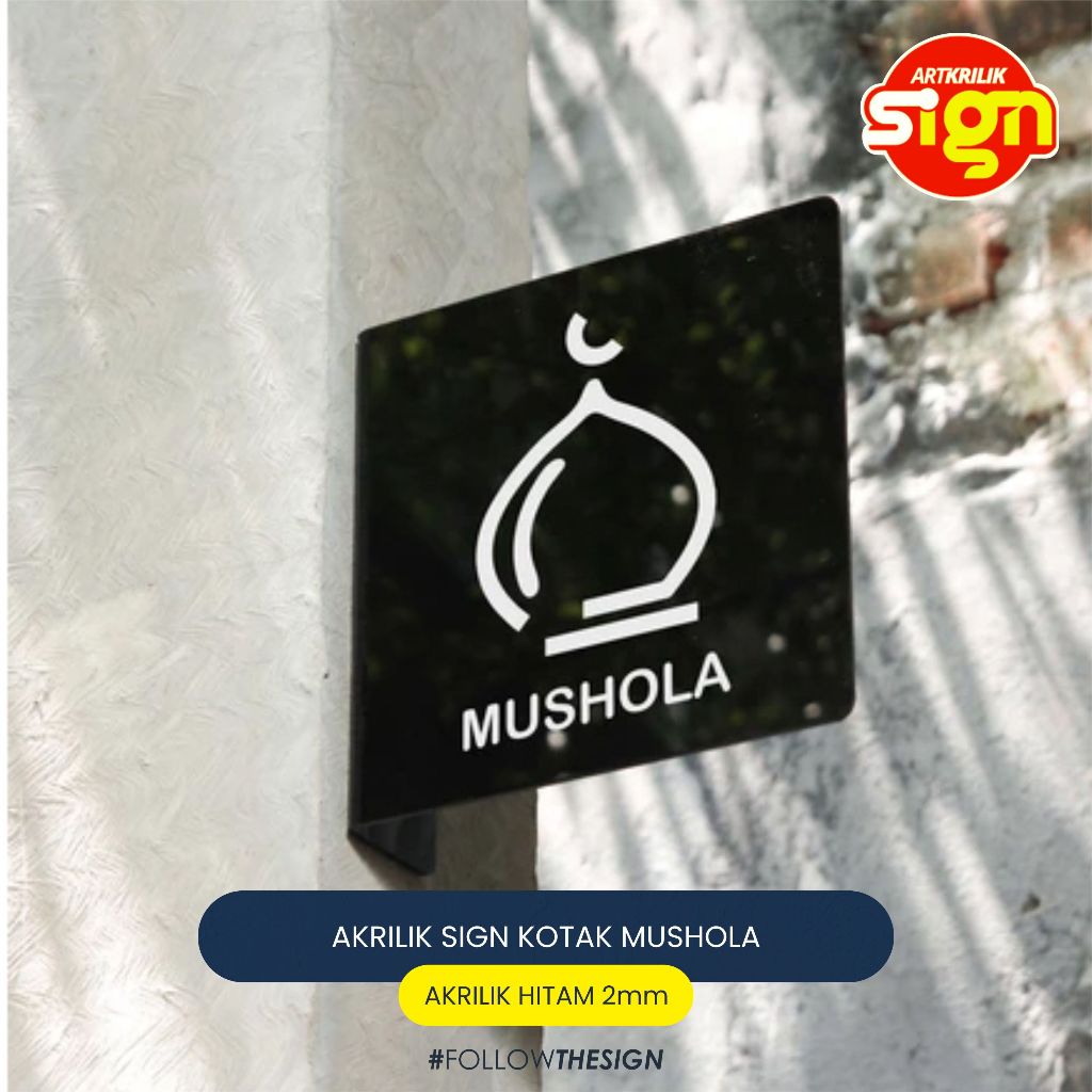Jual Artkrilik - Sign Board Mushola - Pop up Signage Mushola Kotak ...
