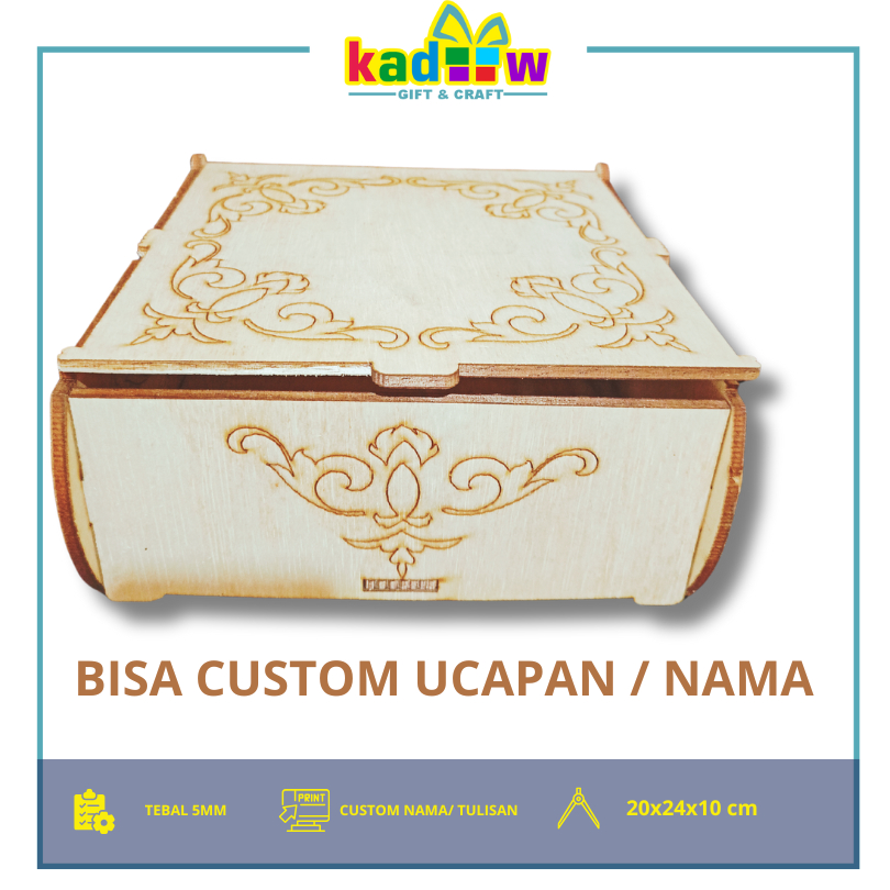 Jual Box Seserahan / Box Hampers / kotak penyimpanan / box kayu custom ...