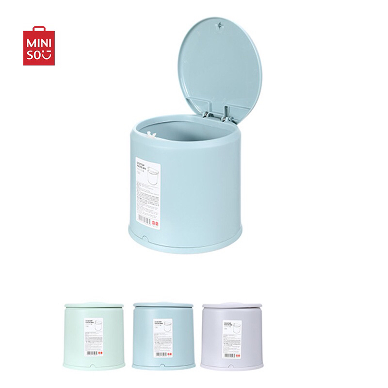 Jual Miniso Desktop Waste Bin Trash Desk / Tempat sampah | Shopee Indonesia