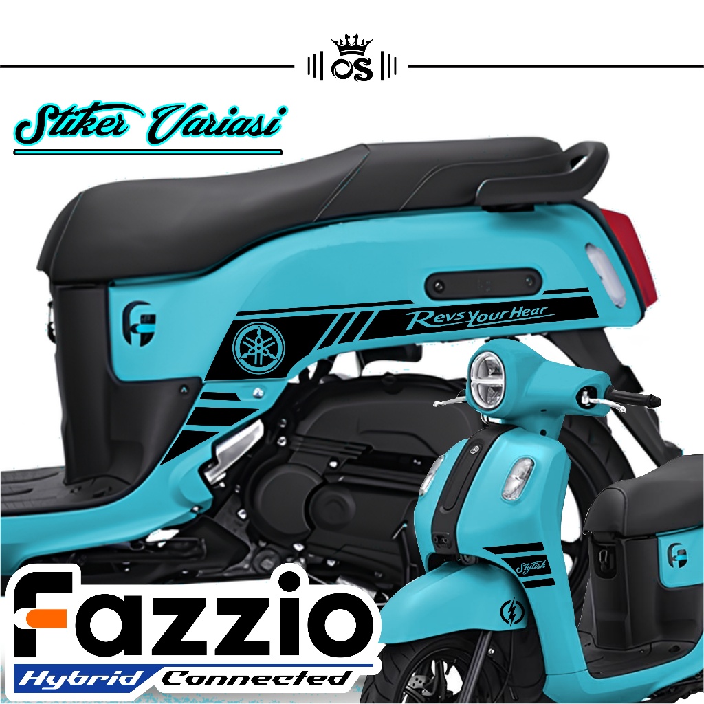 Jual STIKER CUTTING FAZZIO / MOTIF 5 / STRIPING FAZZIO / STICKER YAMAHA FAZZIO / STIKER FAZZIO ...