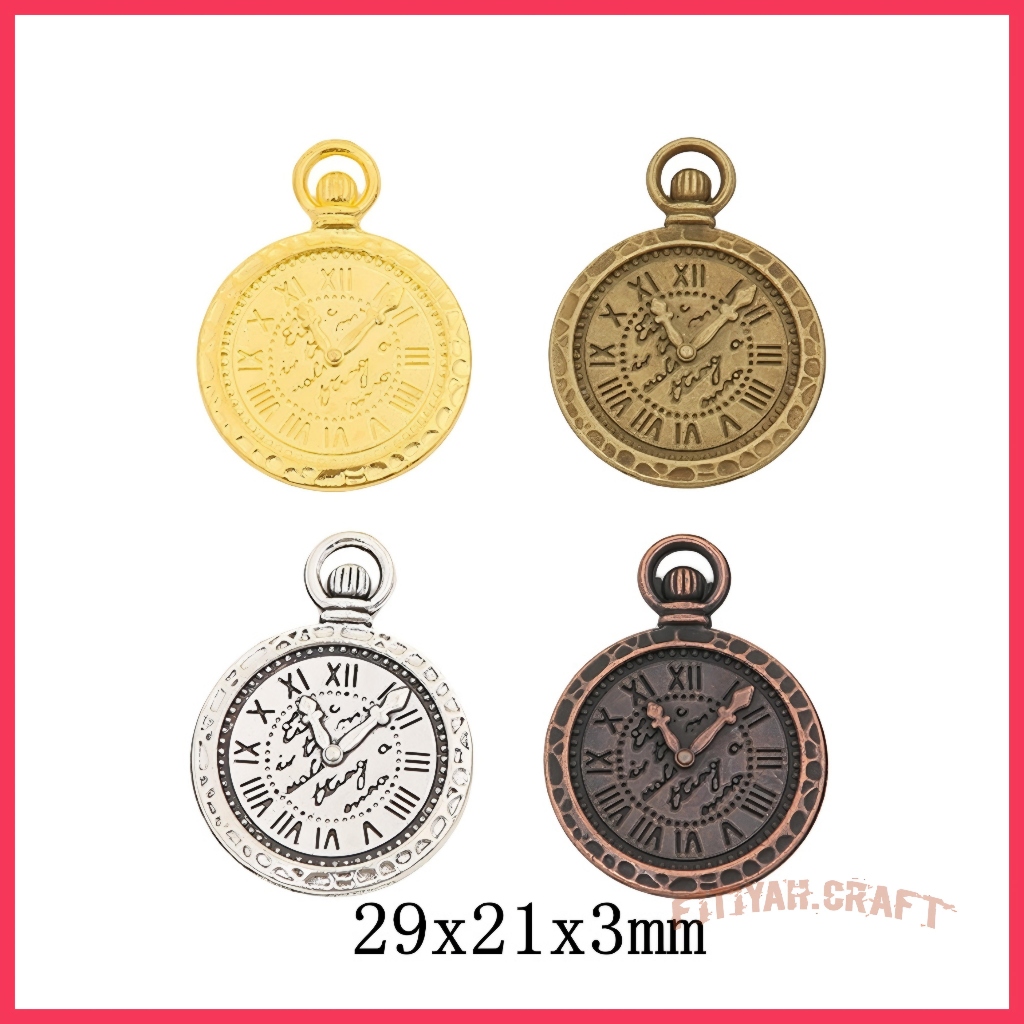 Jual Charm liontin model jam DIY Aksesoris Gelang Kalung Dan lainnya ...