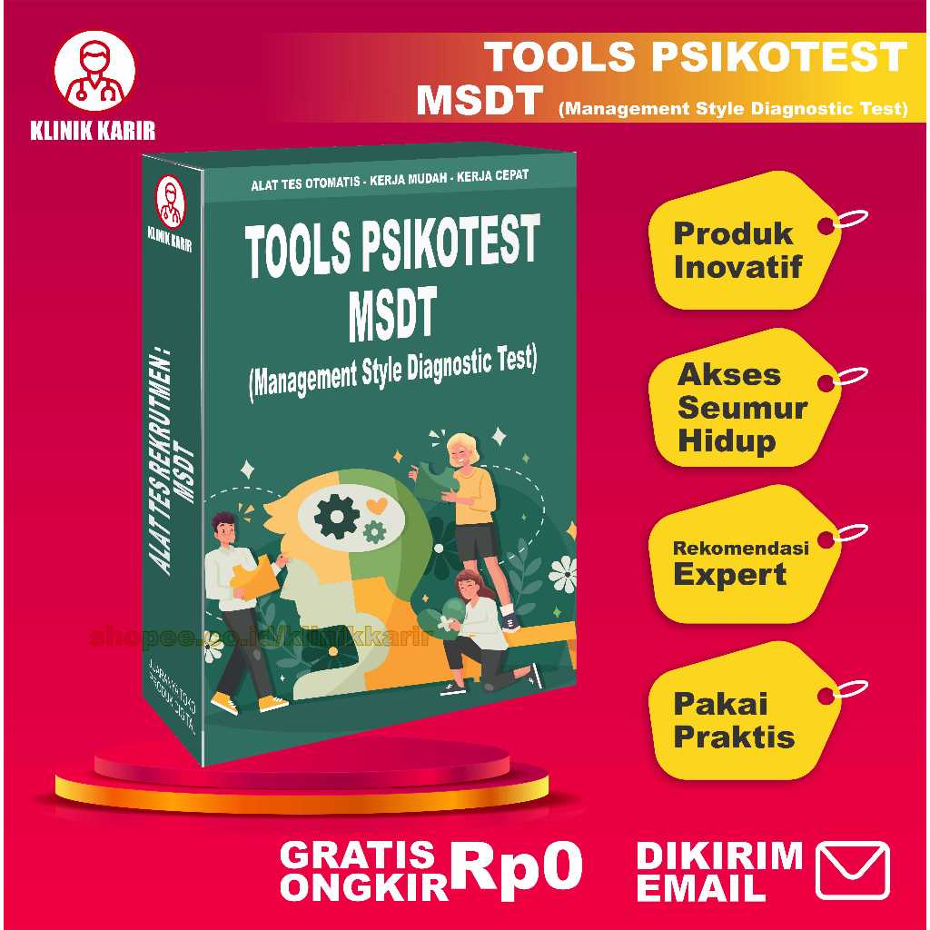 Jual Tools PSIKOTES MSDT (Management Style Diagnostic Test) - Alat Tes ...
