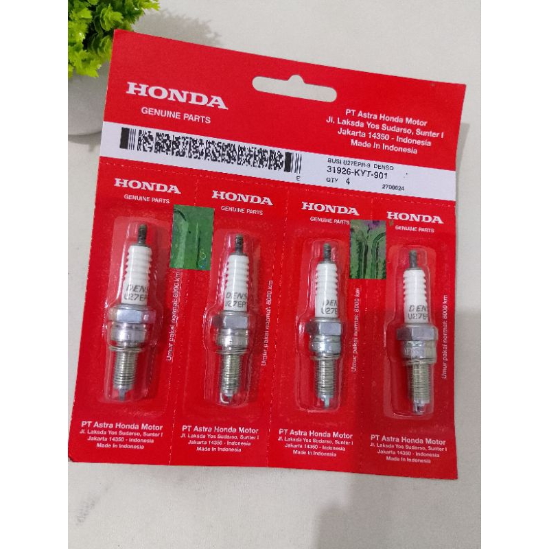 Jual Busi Motor Honda Beat Fi U27EPR-9 Denso KYT Scoopy Vario PCX CBR ...