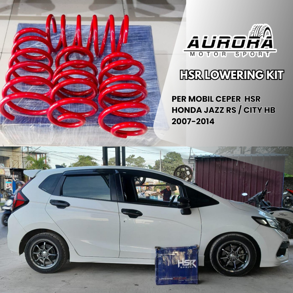 Jual Per HSR Costum Ceper - Lowering Kit Honda Jazz RS ,GE8 GK5 - Free pasang Di Toko | Shopee ...