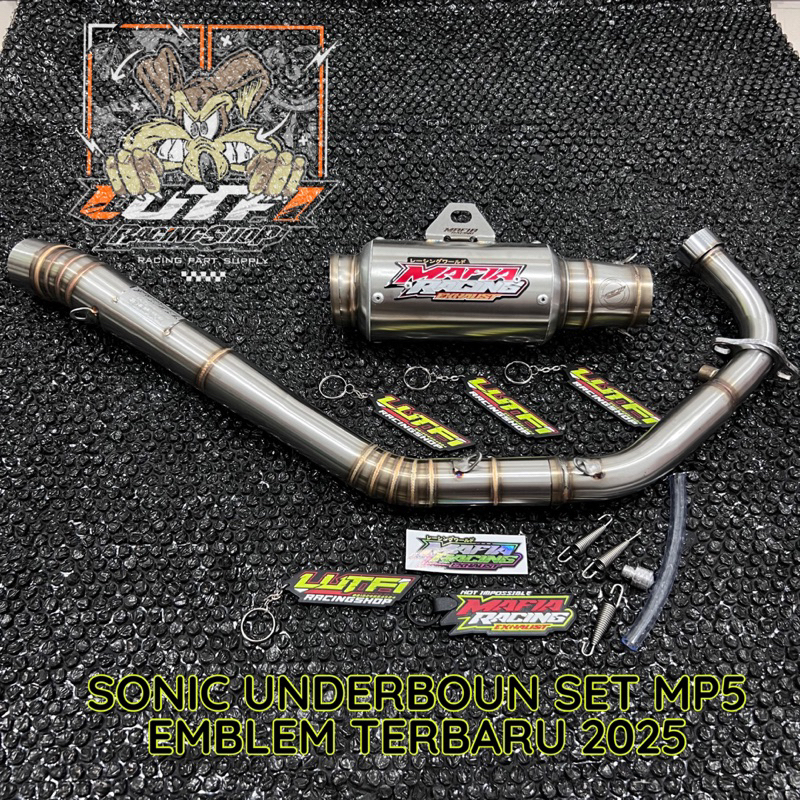 Jual KNALPOT SONIC/SUPRA GTR WAJIB UNDERBOUN SET SILINCER MAFIA RACING ...