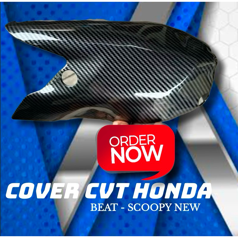 Jual COVER CVT BEAT DELUX CARBON COVER CVT CARBON SCOOPY NEW ️Cover Cvt ...
