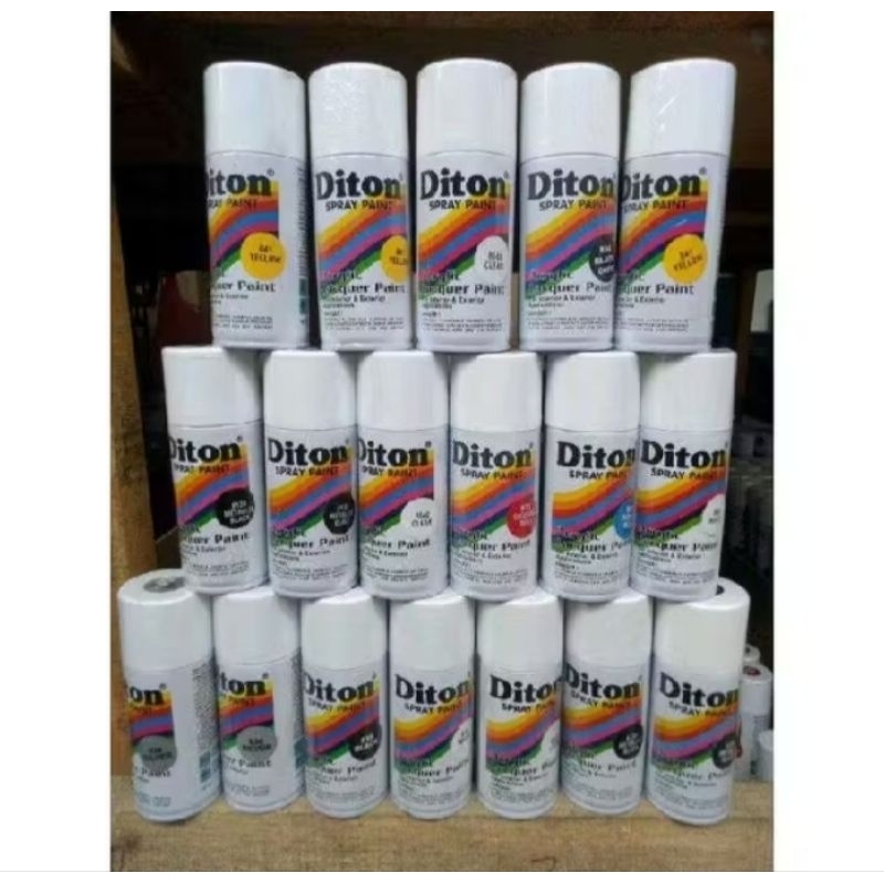 Jual Pilok Cat Semprot Diton 150cc black doff 884 clear 8540 putih-840 biru hitam 839 merah cabe ...