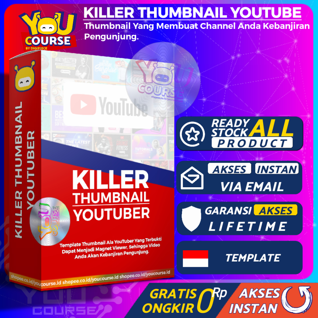 Jual KILLER THUMBNAIL ELITE - TEMPLATE YOUTUBE BUAT COVER VIDEO YOUTUBE ...