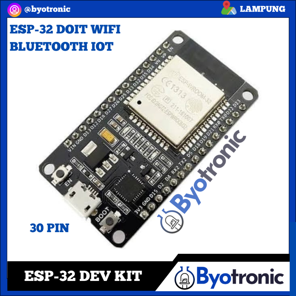 Jual ESP-32 DOIT Wifi Bluetooth IoT Development Board | Shopee Indonesia