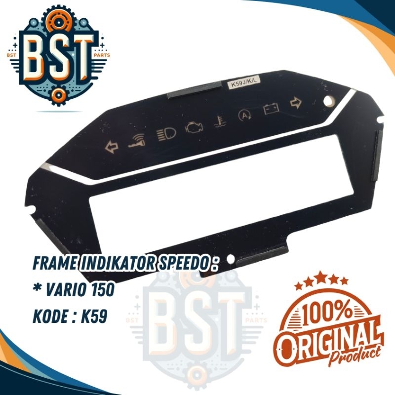 Jual frame papan indikator speedometer honda vario 150 kode part k59 ...