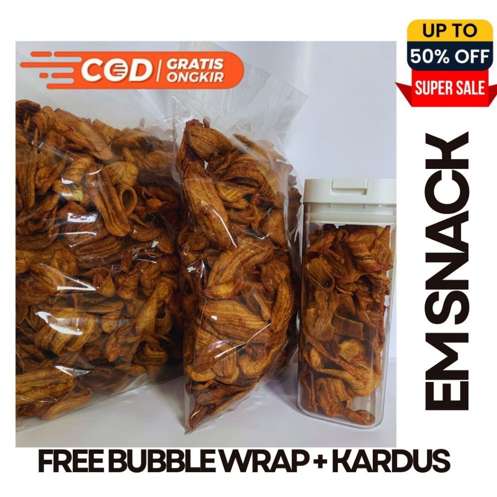 Jual Sale Pisang Kering Manis 1kg | Camilan Tradisional Alami | Keripik ...