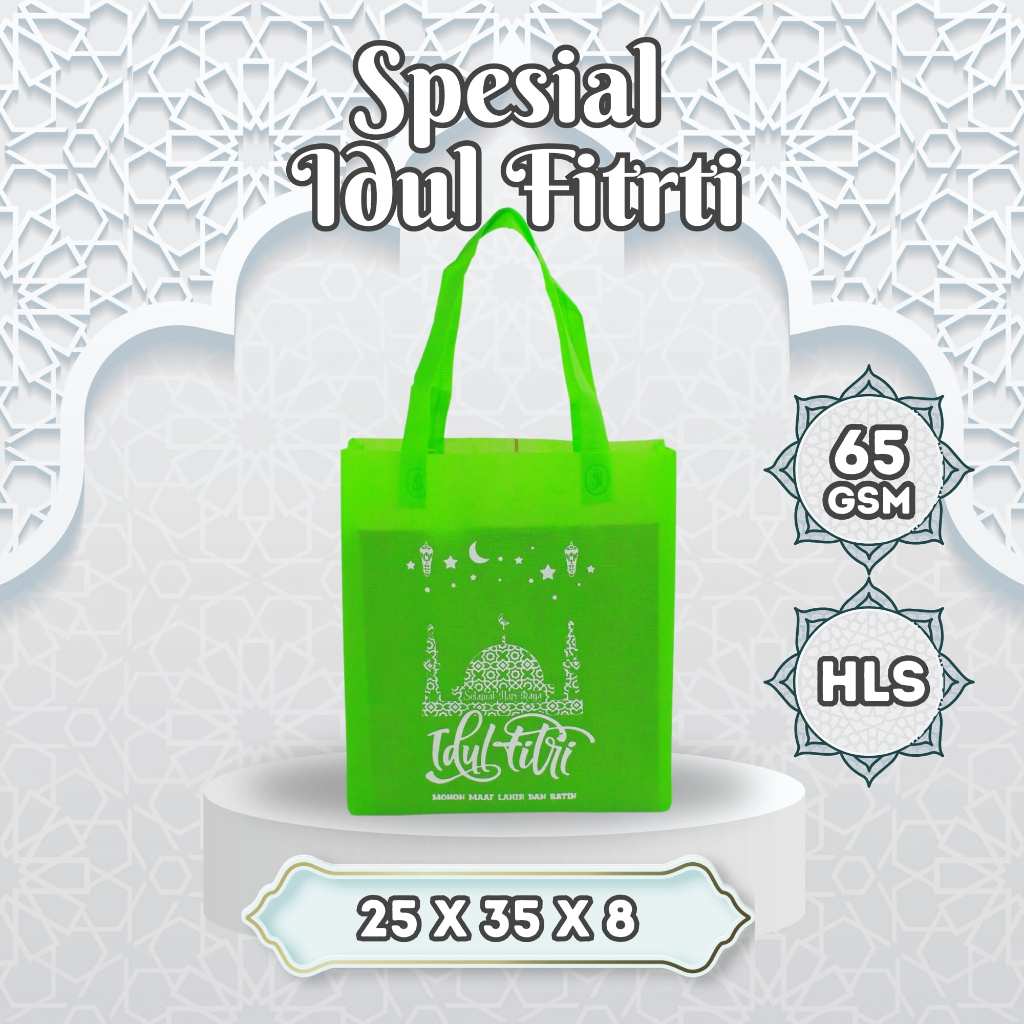 Jual Tas Spunbond Lebaran, Tas Idul Fitri, Tas Murah,Ukuran 25x35 | Shopee Indonesia