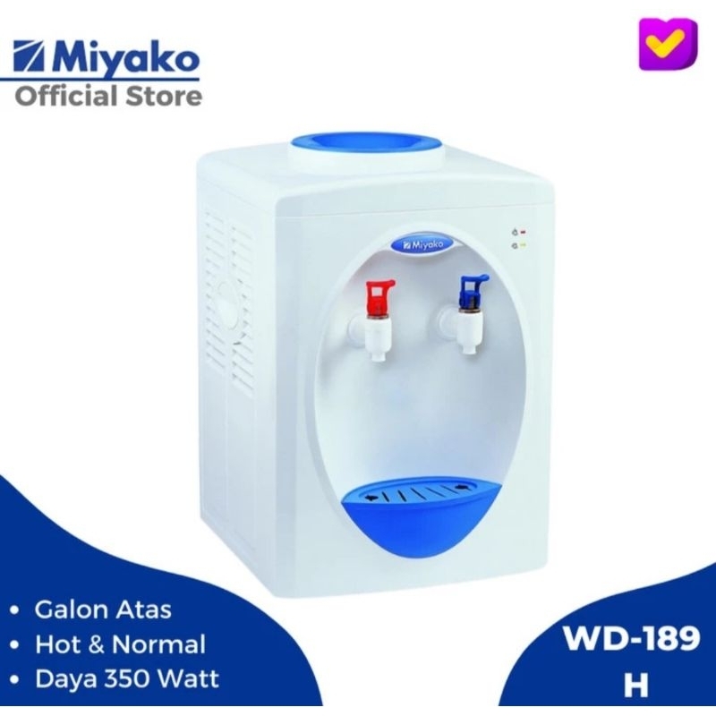Jual DISPENSER MIYAKO GALON ATAS WD 189 H DISPENSER MIYAKO GALON ATAS ...
