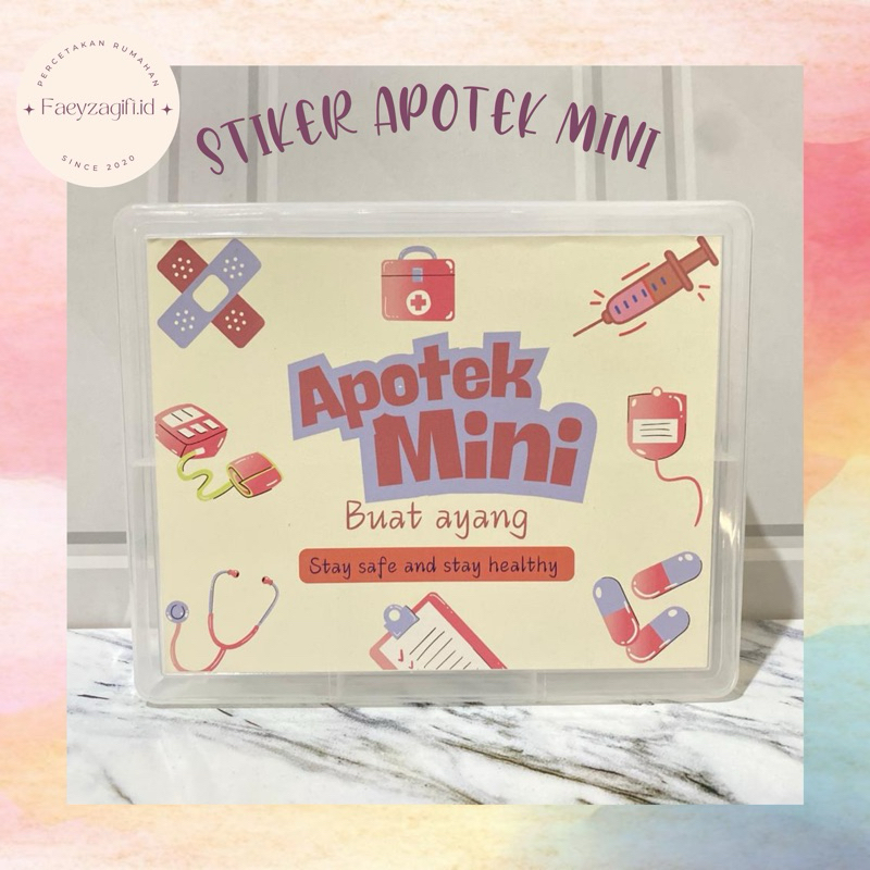 Jual CETAK STIKER APOTEK MINI / CETAK STIKER APOTEK MINI UNTUK AYANG ...