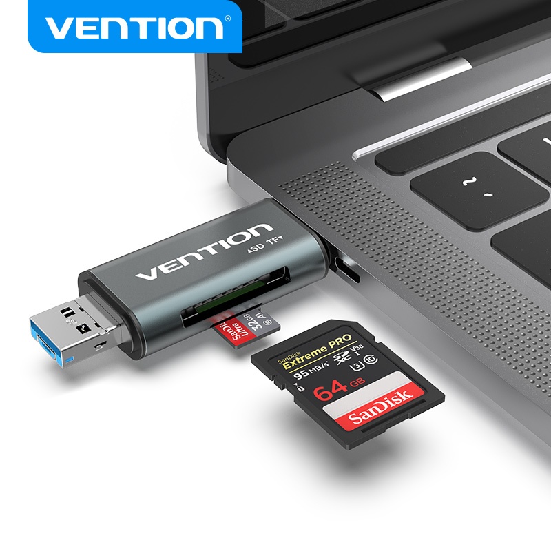 Jual Vention Card Reader Multi function All in 1 USB 3.0 5Gbps Micro SD ...
