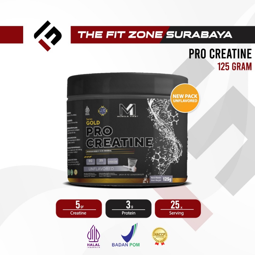 Jual MUSCLE FIRST Gold Pro Creatine 125 Gram Suplemen Fitness Creatine ...