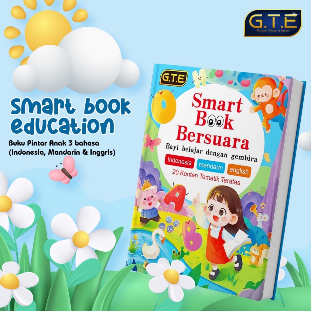 Jual GTE | AFFILIASI smart book bersuara | buku edukasi 3 bahasa ...