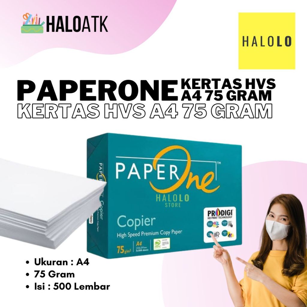 Jual PaperOne Kertas A4 75 Gram Kerta HVS A4 Copier 1 Rim 500 Lembar PAPERONE | Shopee Indonesia