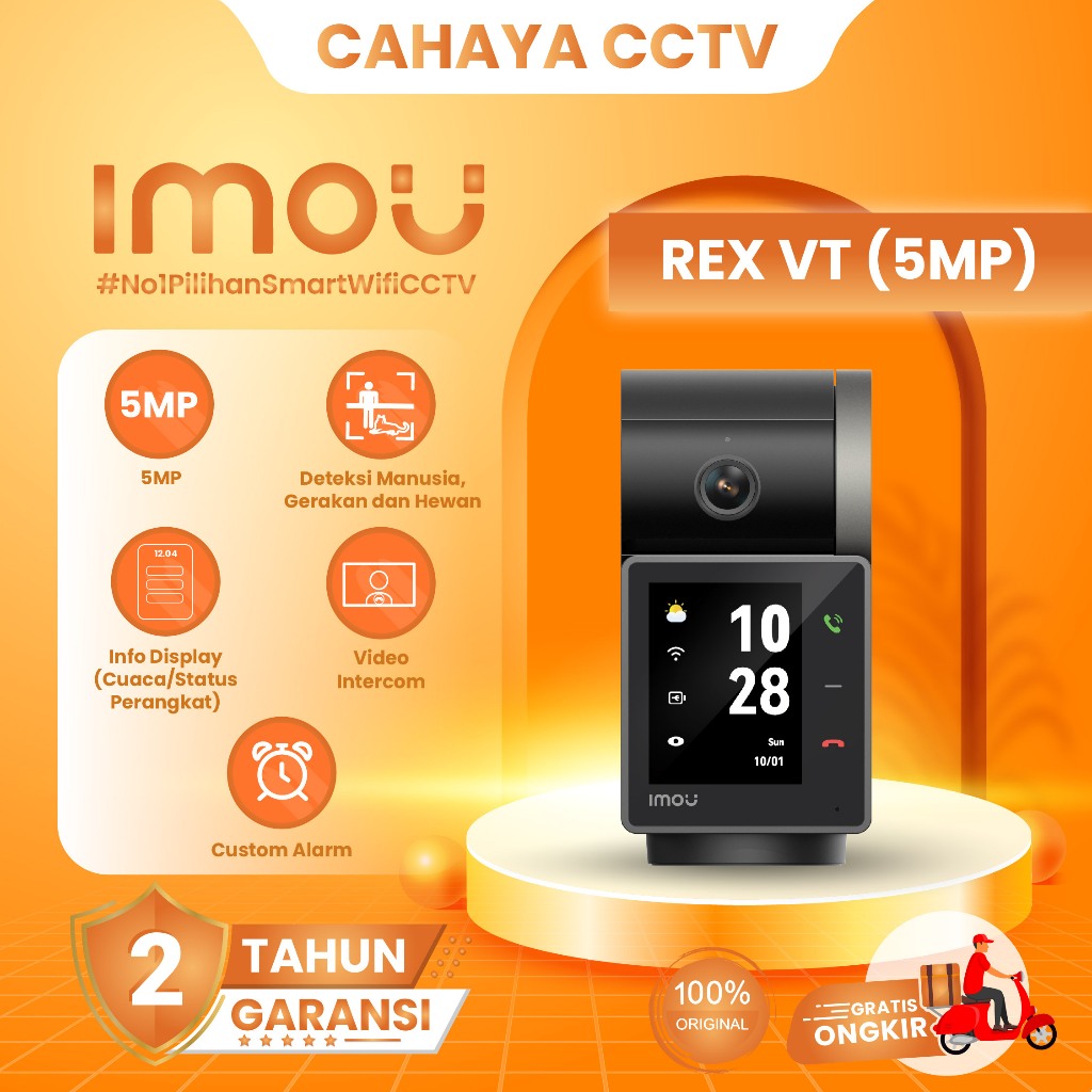 Jual IMOU Rex VT 5MP Smart IP Camera CCTV Wi-Fi Indoor (3K | Two-way ...