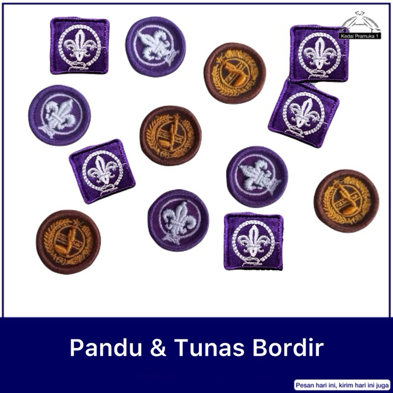Jual Bed Pandu Wosm Pramuka Bordir Putra Putri | Badge Pandu/pramukaaxe ...