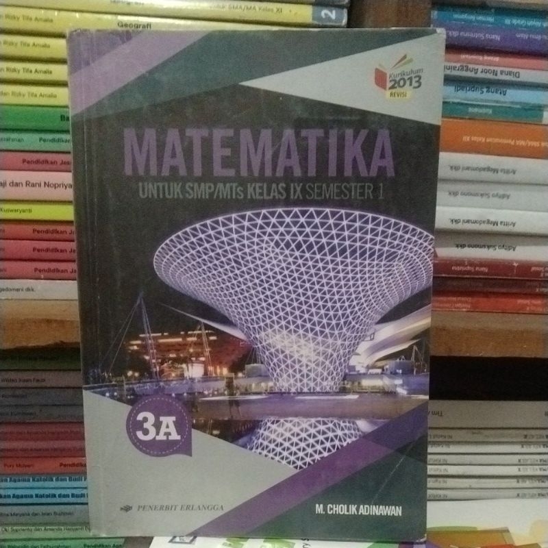 Jual MATEMATIKA 3A KELAS 3/9/IX SMP ERLANGGA | Shopee Indonesia