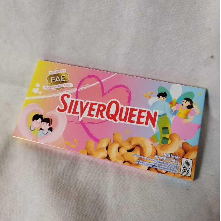 Jual silverqueen cashew mente 2x55 g edisi valentine | Shopee Indonesia