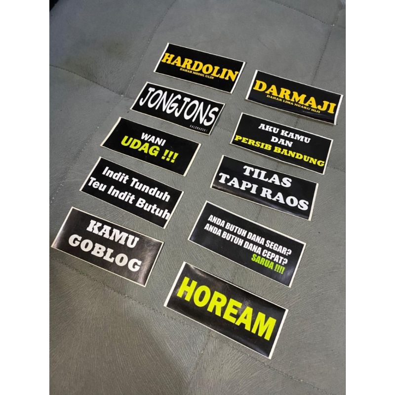 Jual Stiker Unik Bahan Premium (Graftac) | Shopee Indonesia