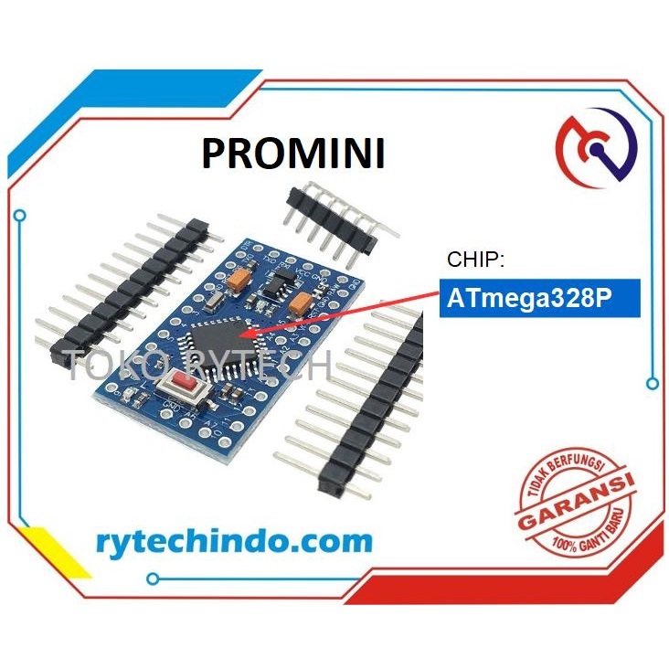 Jual ARDUINO PROMINI PRO MINI V3 ATMEGA328P 5V 16M ARDU MEGA328P | Shopee Indonesia