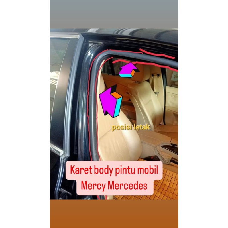 Jual karet body pintu mobil Mercy Mercedes Original | Shopee Indonesia