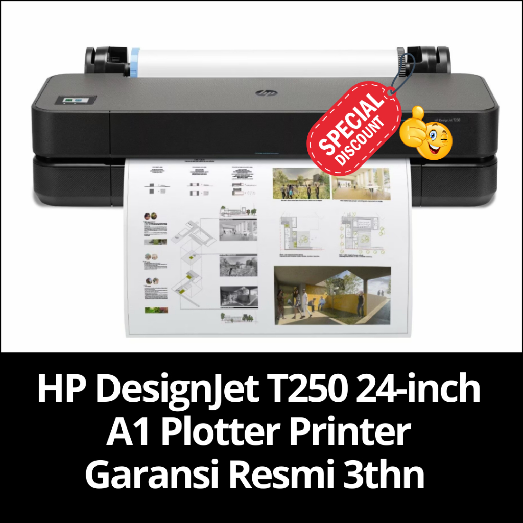Jual HP Designjet T250 Printer A1 24 inch | Shopee Indonesia