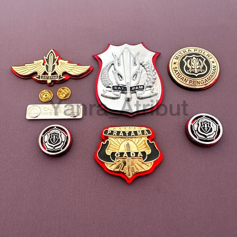 Jual monogram Pin Kerah premium gada pratama kewenangan wing pangkat ...