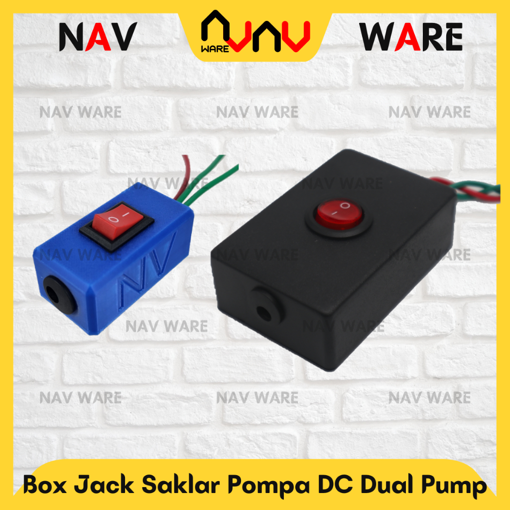 Jual Box Saklar On Off Kotak dan Jack DC Female Untuk Pompa DC Dual ...